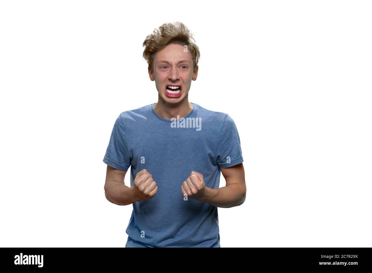 Angry teenage boy hi-res stock photography and images - Alamy