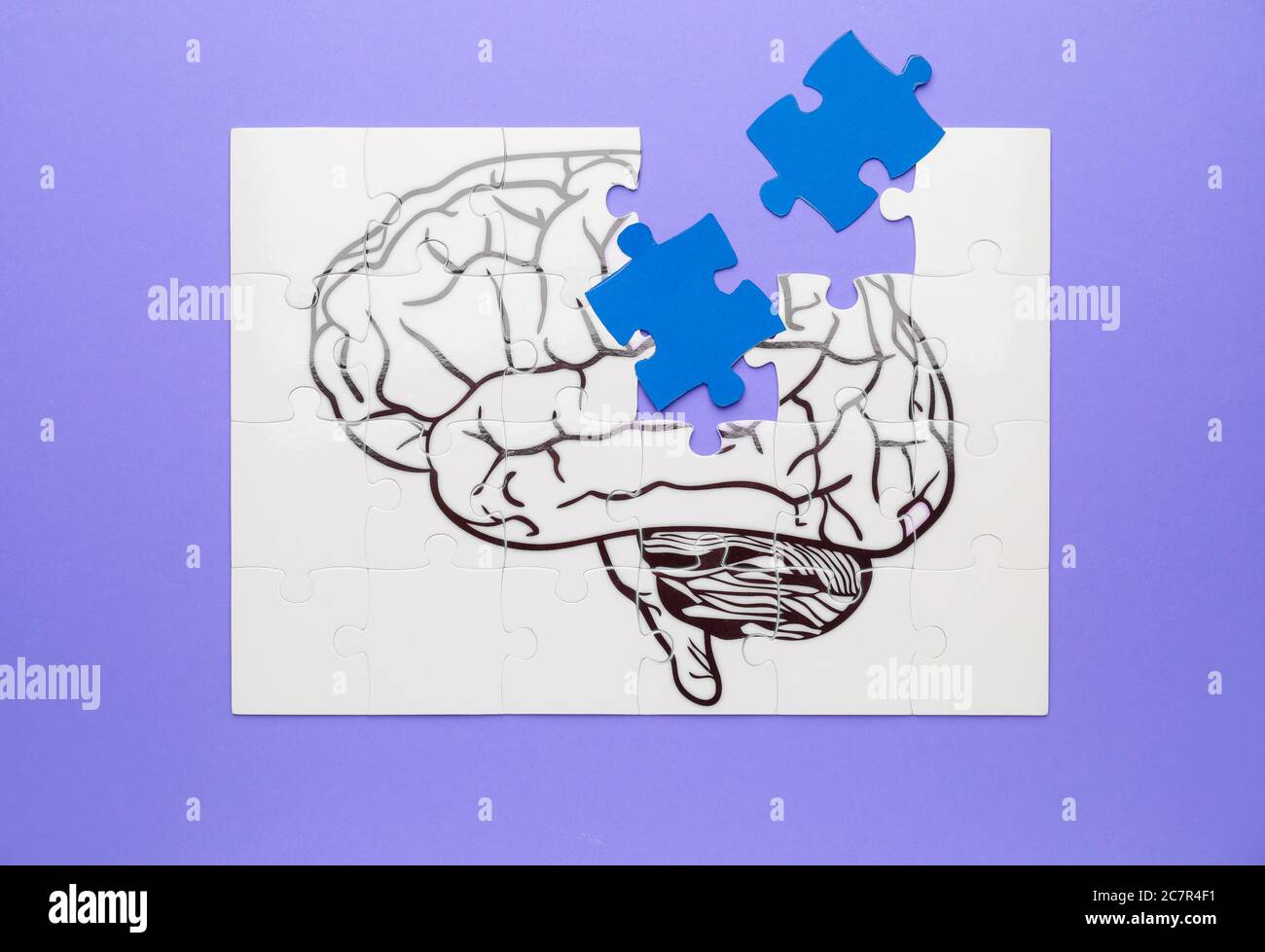 Brain human puzzle pieces creative hi-res stock photography and images ...