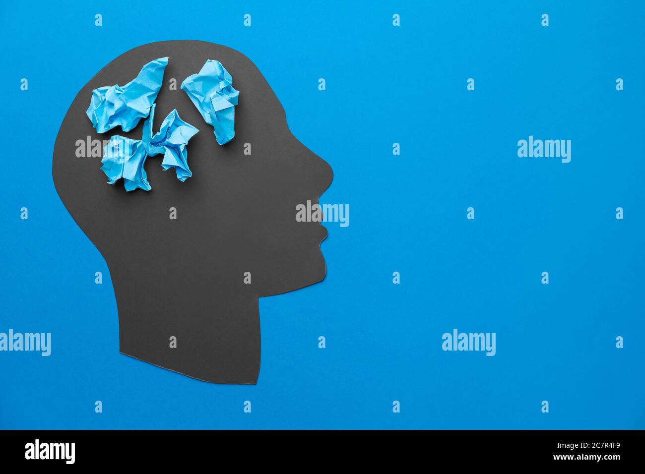 Medical background crumpled paper brain hi-res stock photography and ...