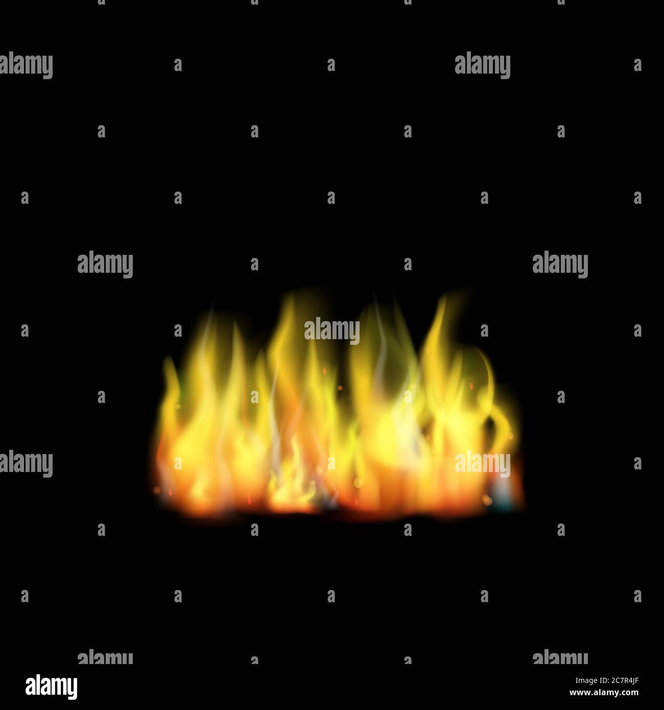 realistic fire vector Stock Vector Image & Art - Alamy