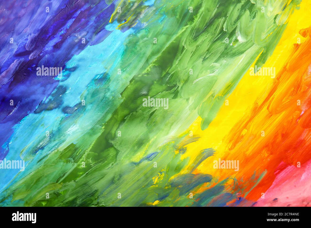 Colorful paints on paper sheet Stock Photo - Alamy