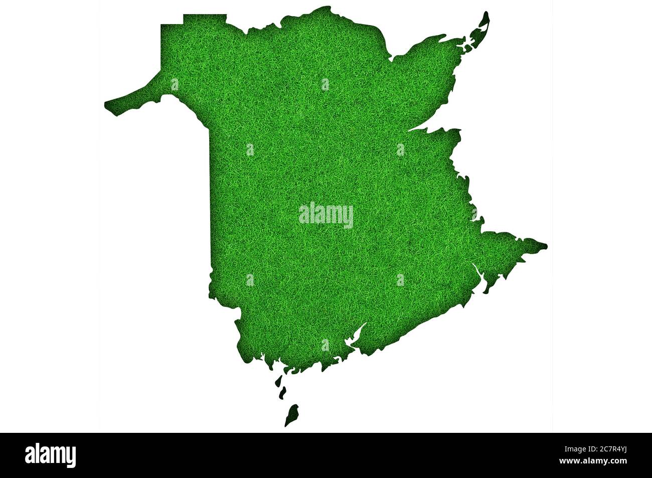 Map outline new brunswick Cut Out Stock Images & Pictures - Alamy