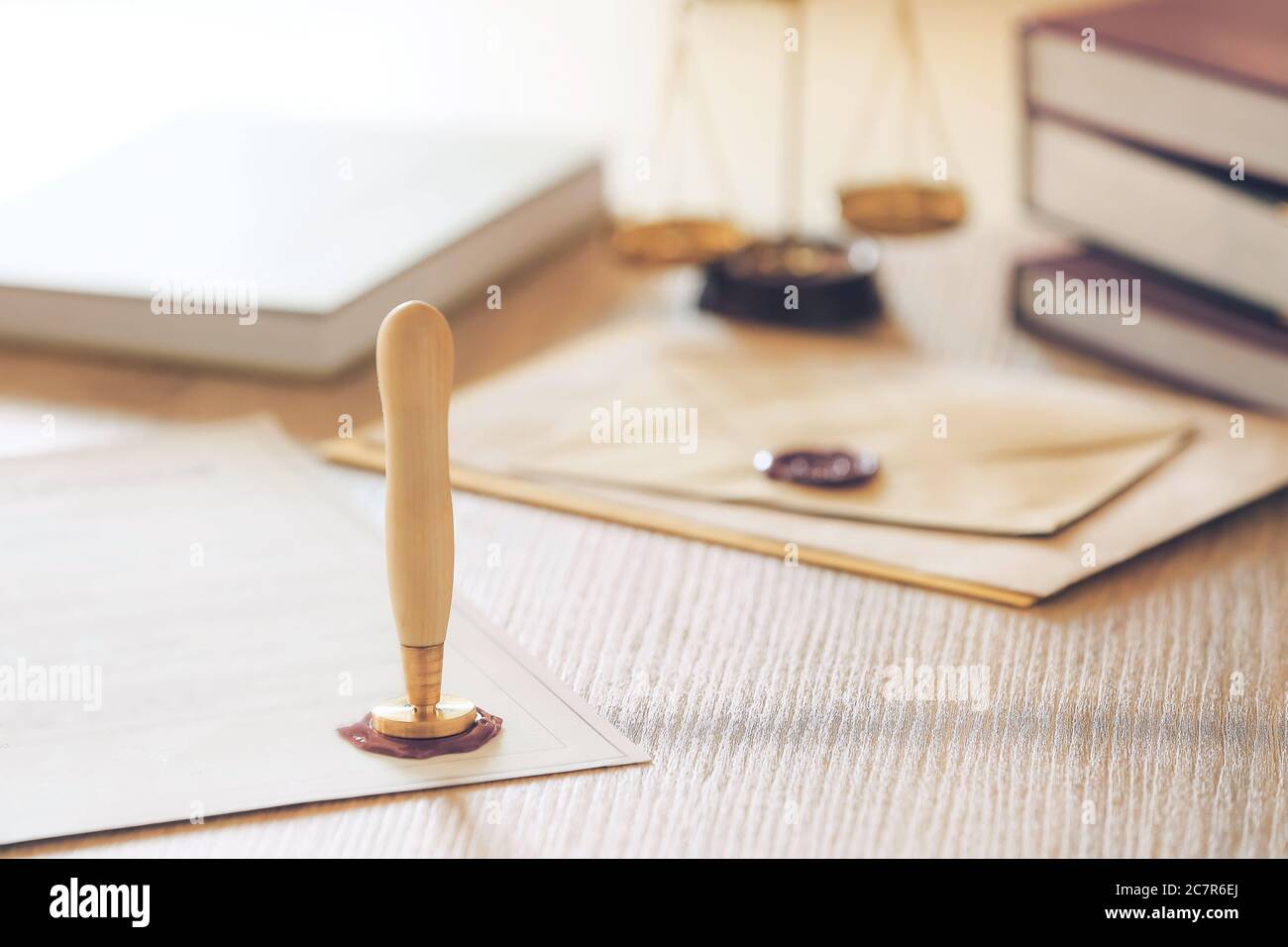 Wax notary seal on document hi-res stock photography and images - Alamy