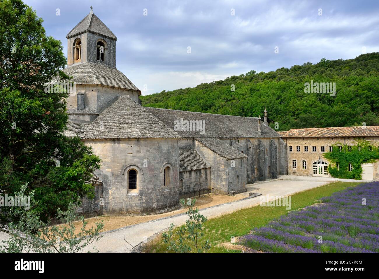 Provence. An ancient monastery Abbaye Notre-Dame de Senanque ( Abbey of ...