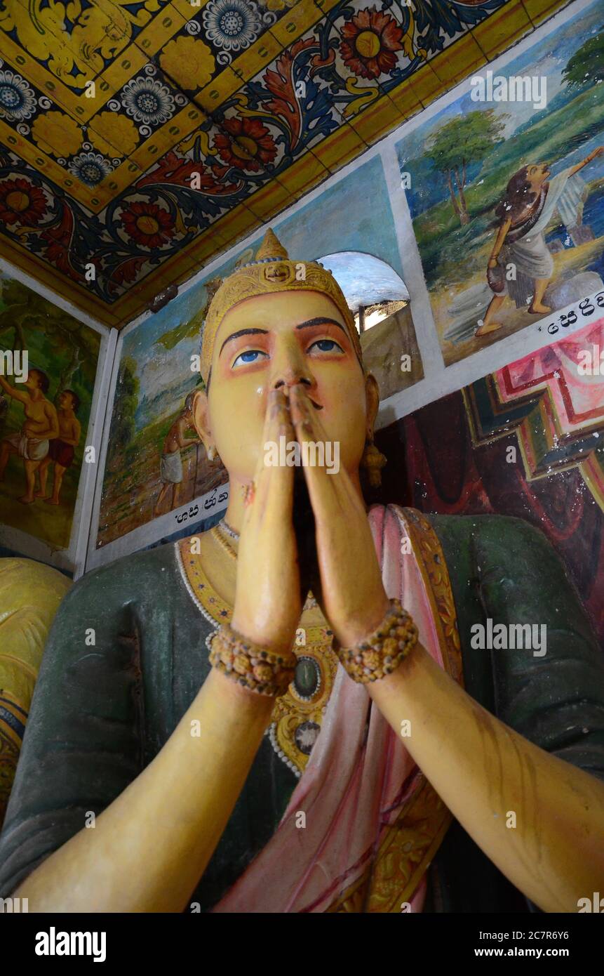 Vertical low angle shot of the statue of a Hindu God - concept ...