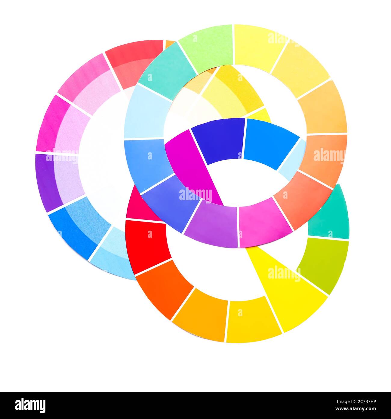 Color palettes on white background Stock Photo - Alamy