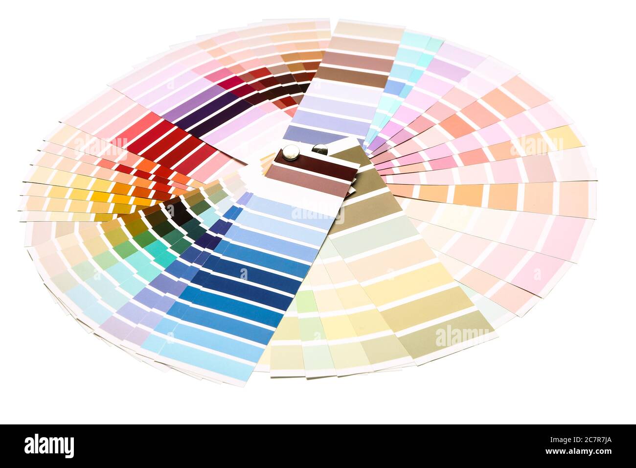 Color palettes on white background Stock Photo - Alamy