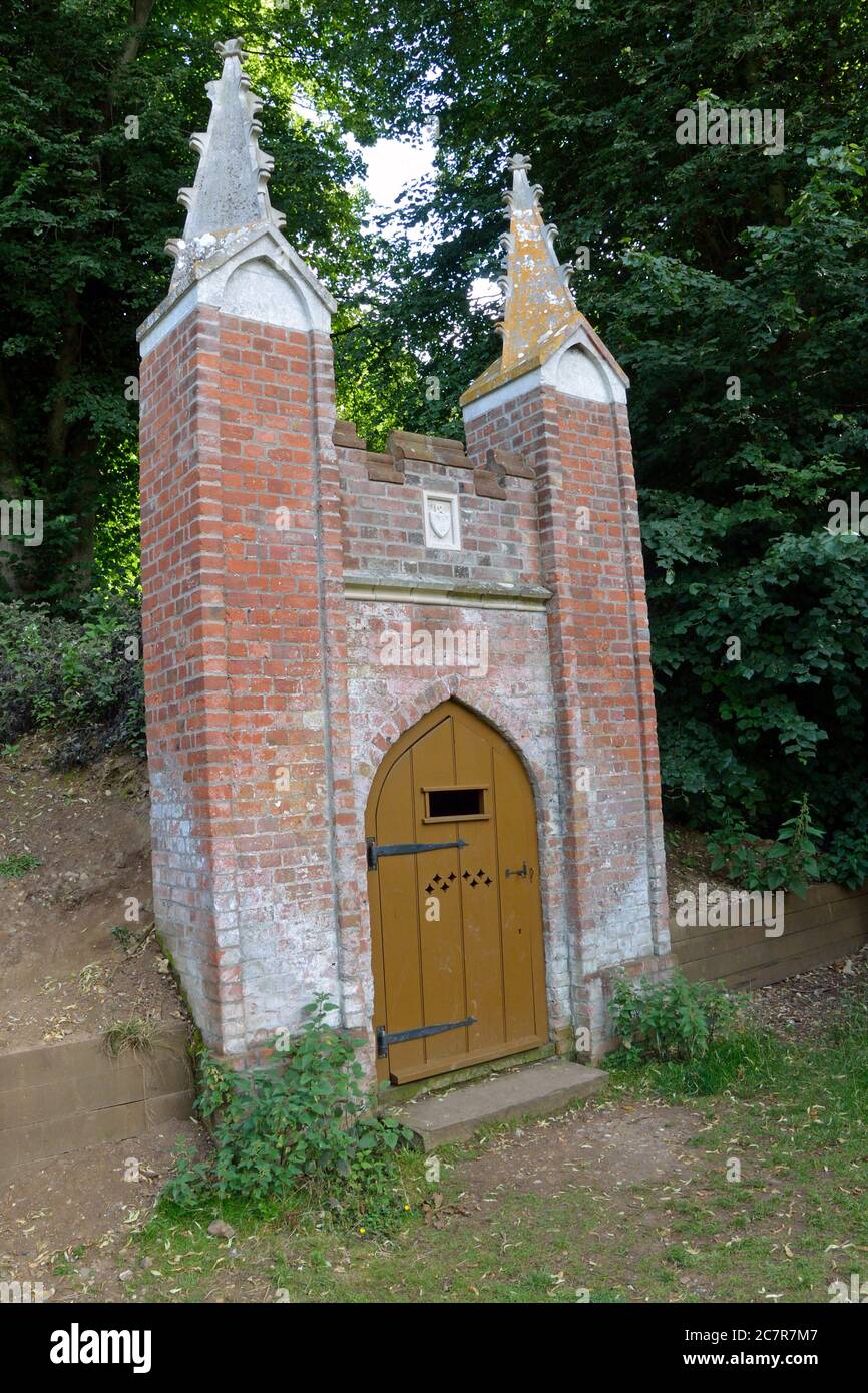 Victorian icehouse in Ladybelt Country Park, East Carleton, Norfolk ...