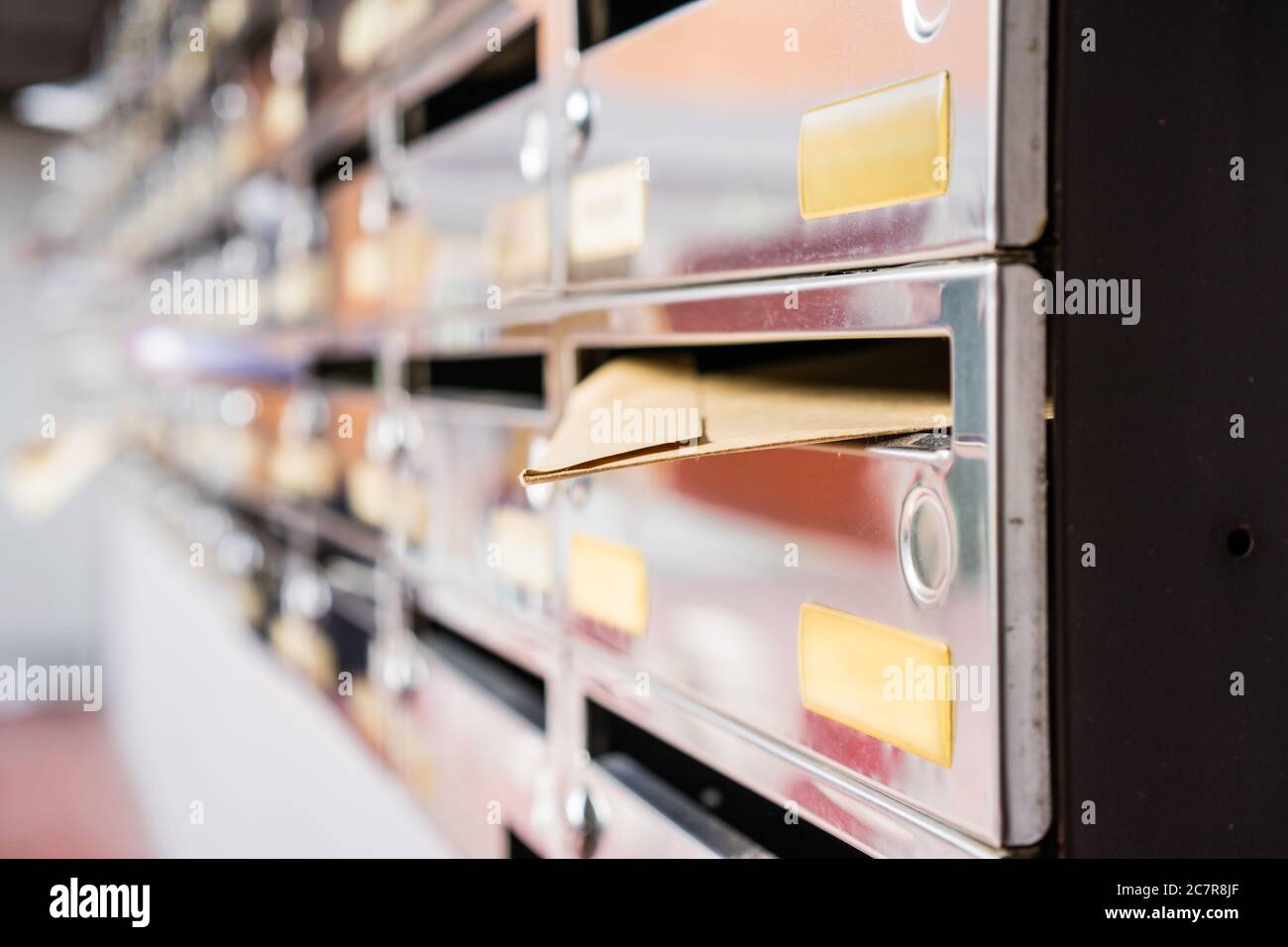 Letter sticking out of envelope hi-res stock photography and images - Alamy