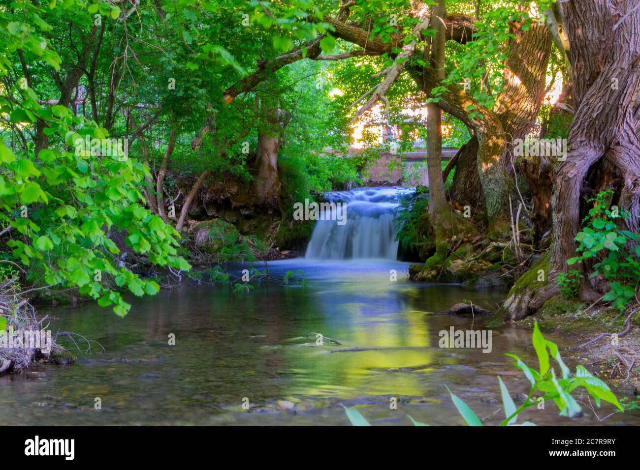 Waterfall of the river Vrelo in eastern Serbia - image Stock Photo - Alamy