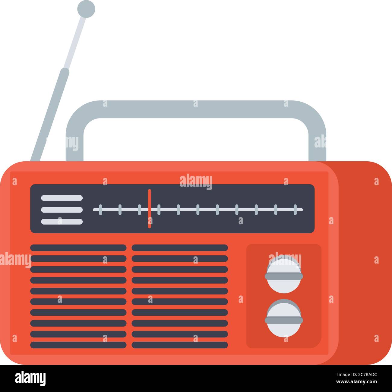 Retro radio. Advertising broadcasts, music and audio shows Stock Vector ...