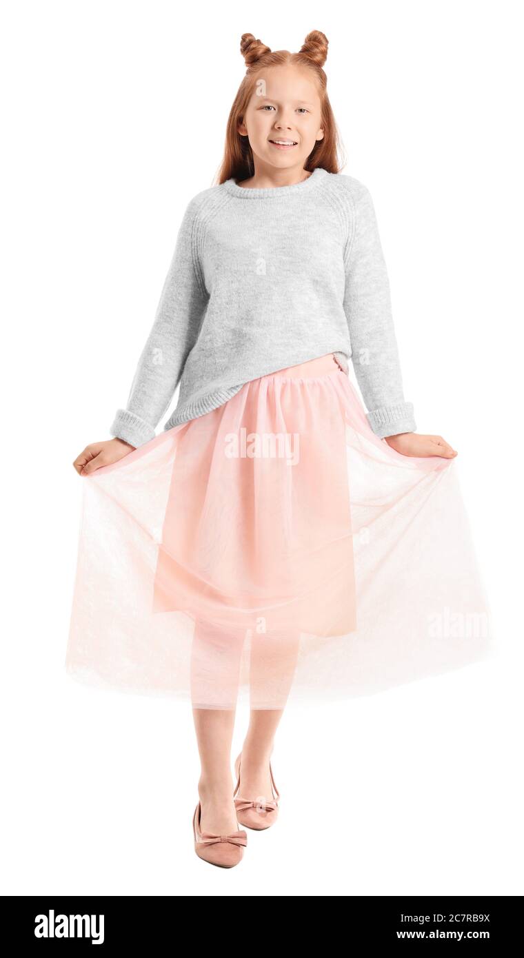 Positive cute kid girl Cut Out Stock Images & Pictures - Alamy