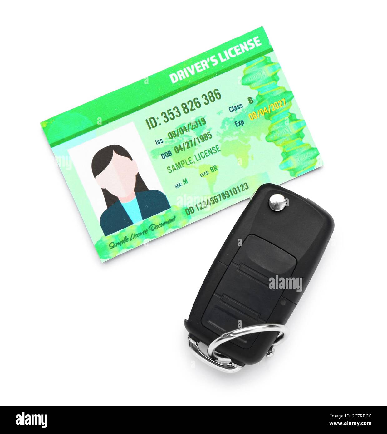 Driver license identification card Cut Out Stock Images & Pictures - Alamy