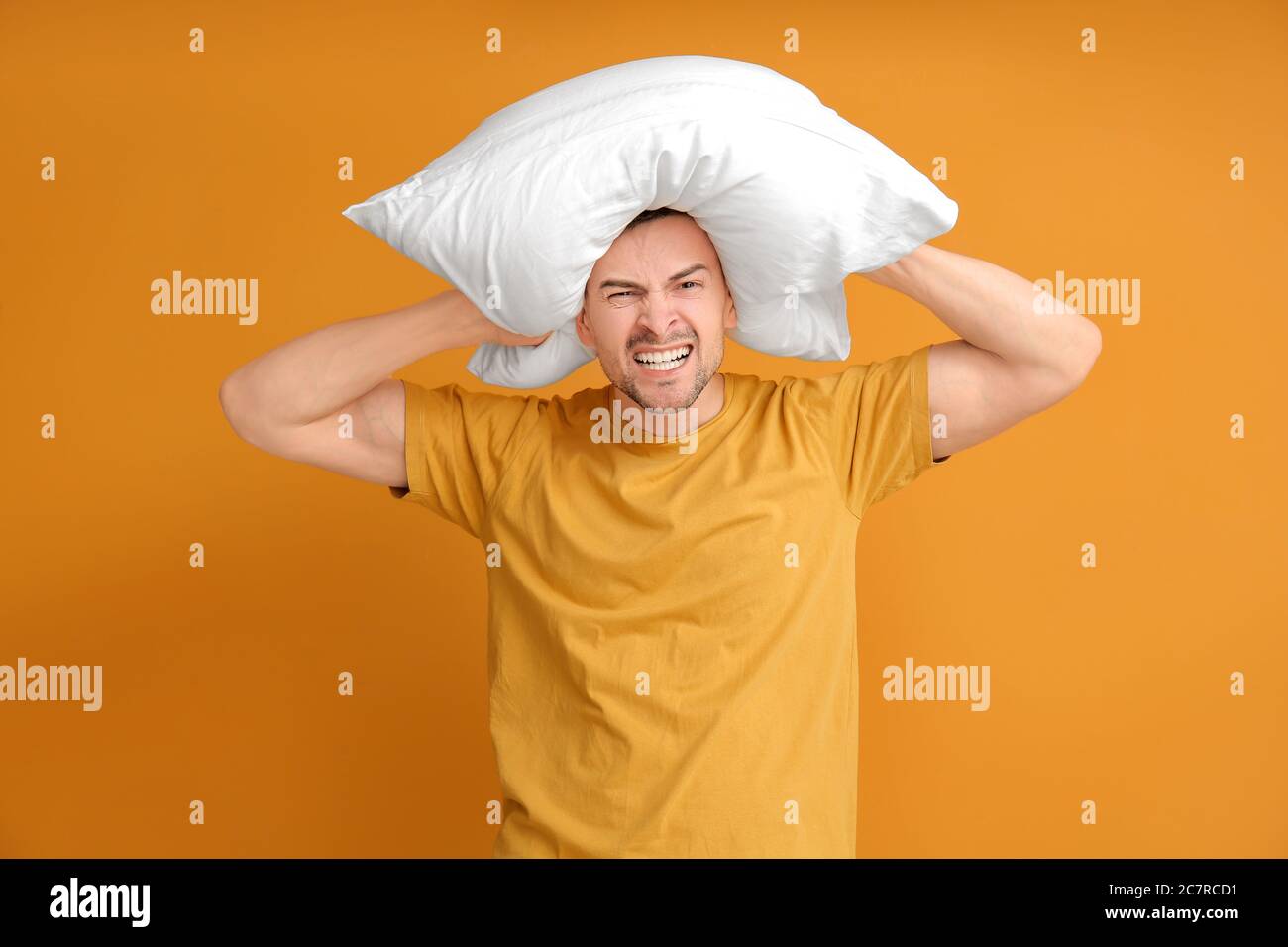 Man aggressive sleep hi-res stock photography and images - Alamy