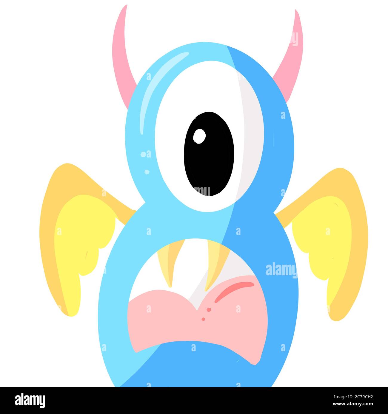 Collection of Mini Monster Fictional Imaginary Characters Cartoon Stock ...