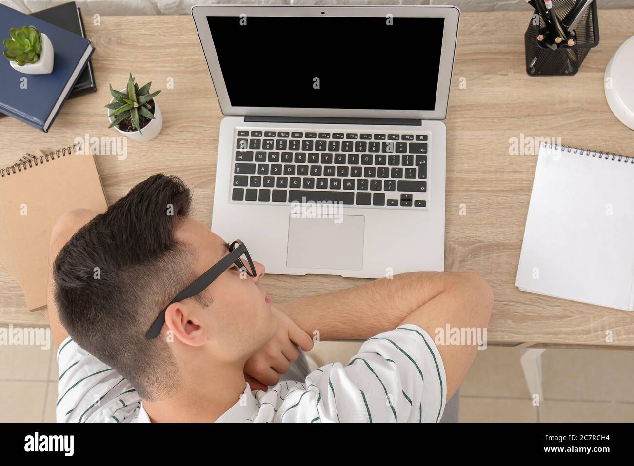 Man falling asleep during hi-res stock photography and images - Alamy