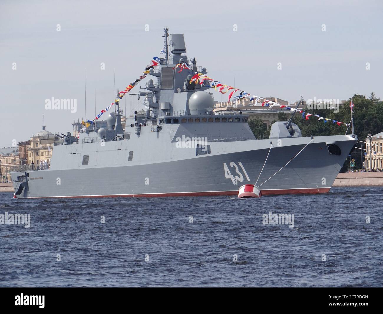 Many maritime ships went through opened bridges in St Petersburg for ...