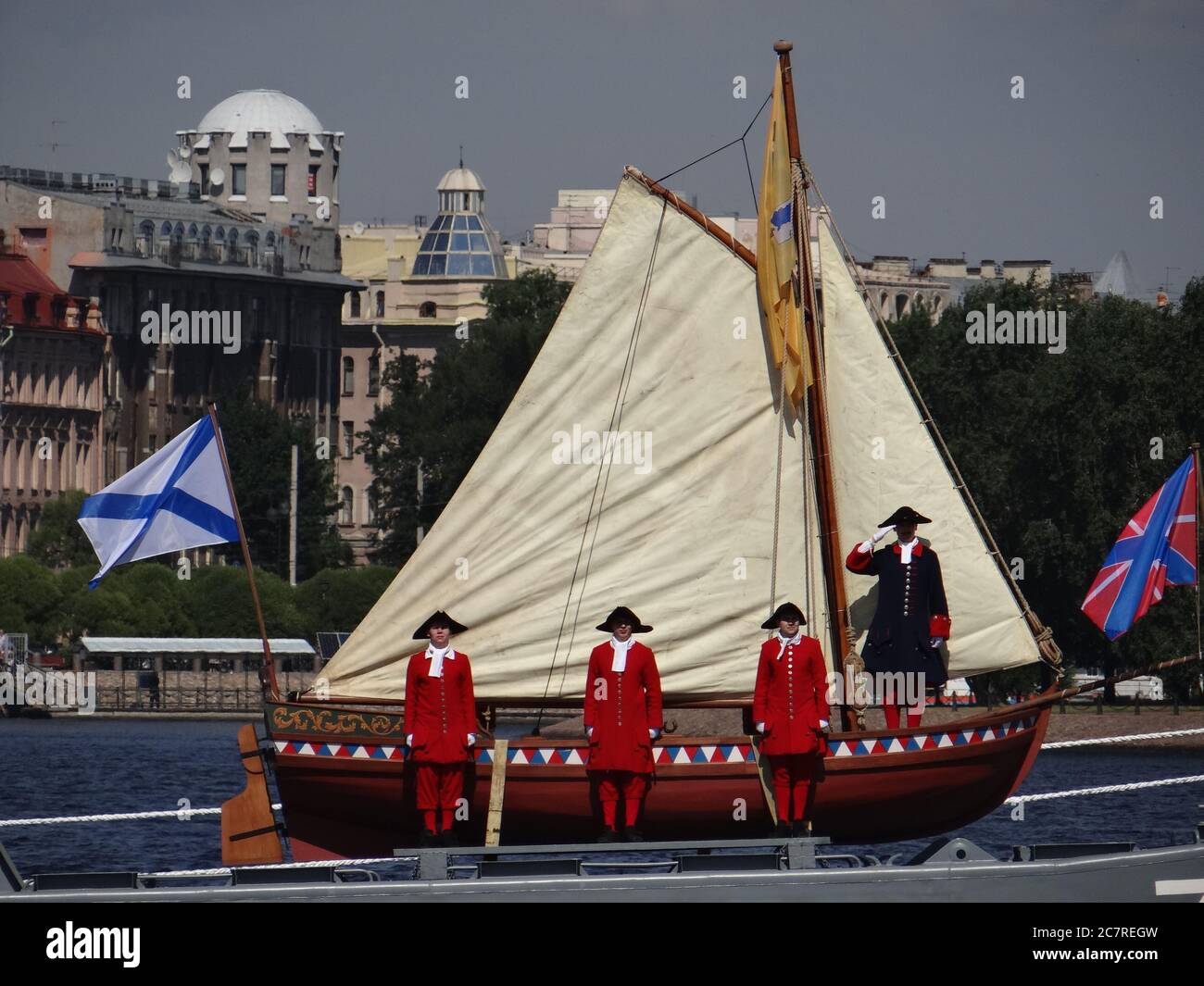 Many maritime ships went through opened bridges in St Petersburg for ...