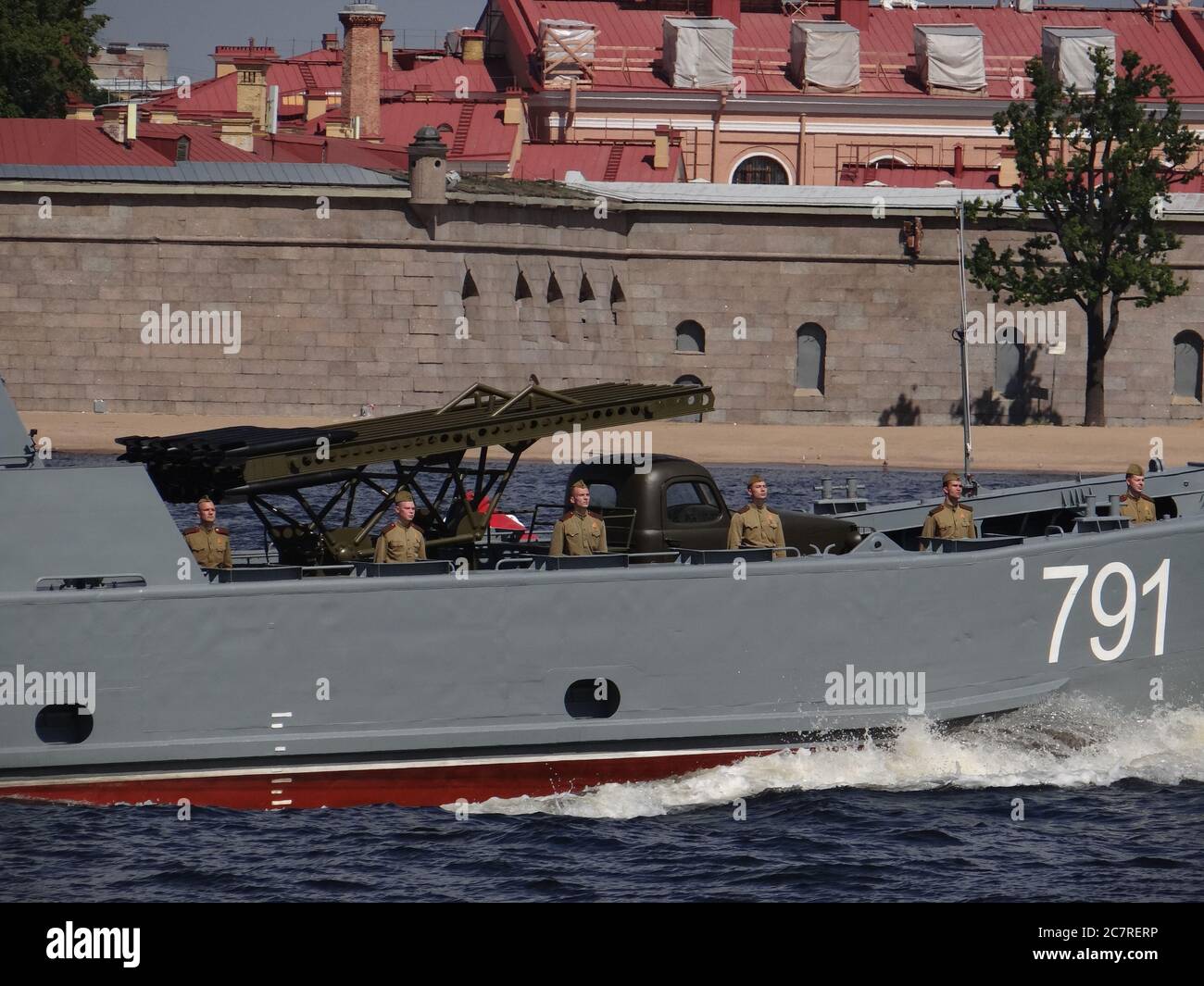 Many maritime ships went through opened bridges in St Petersburg for ...