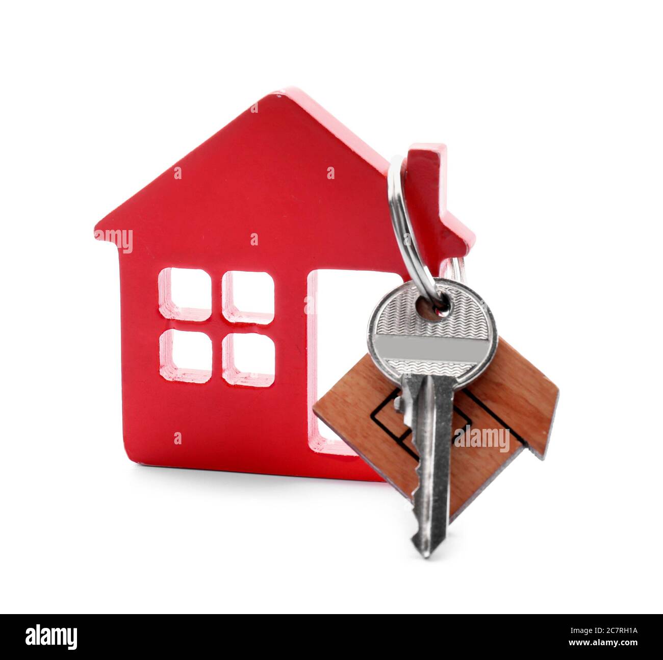Key from house on white background Stock Photo - Alamy
