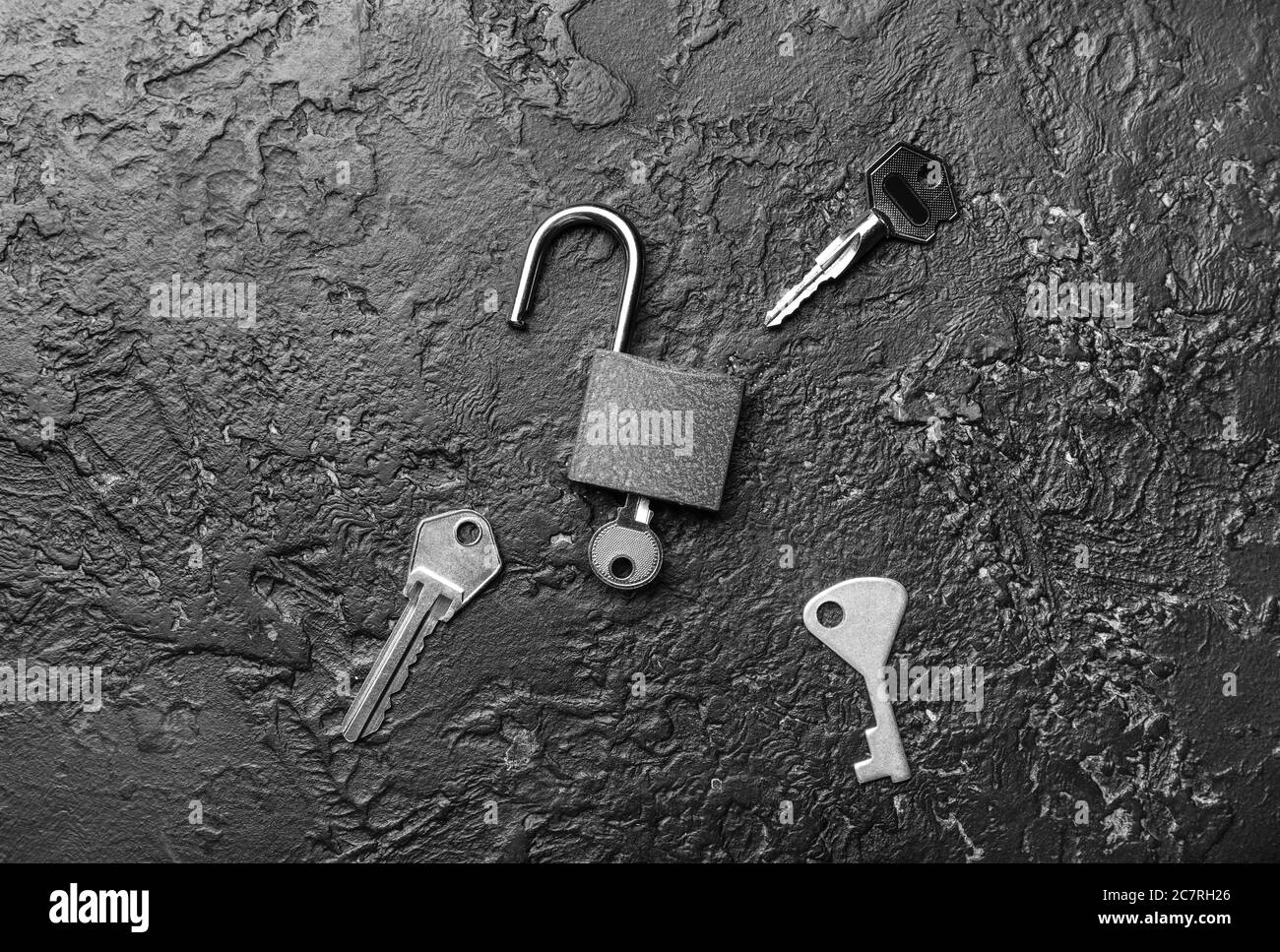 Prevention lock Black and White Stock Photos & Images - Alamy