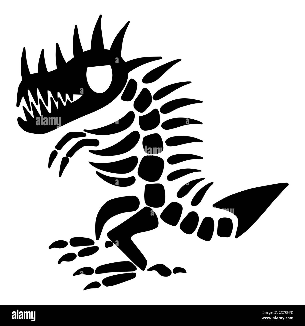 Dinosaur Animal Skeletons and Skulls Cartoon Stock Photo - Alamy