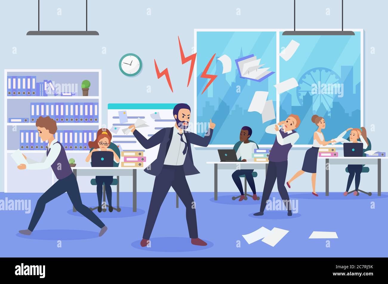 Frustrated Employee Clipart