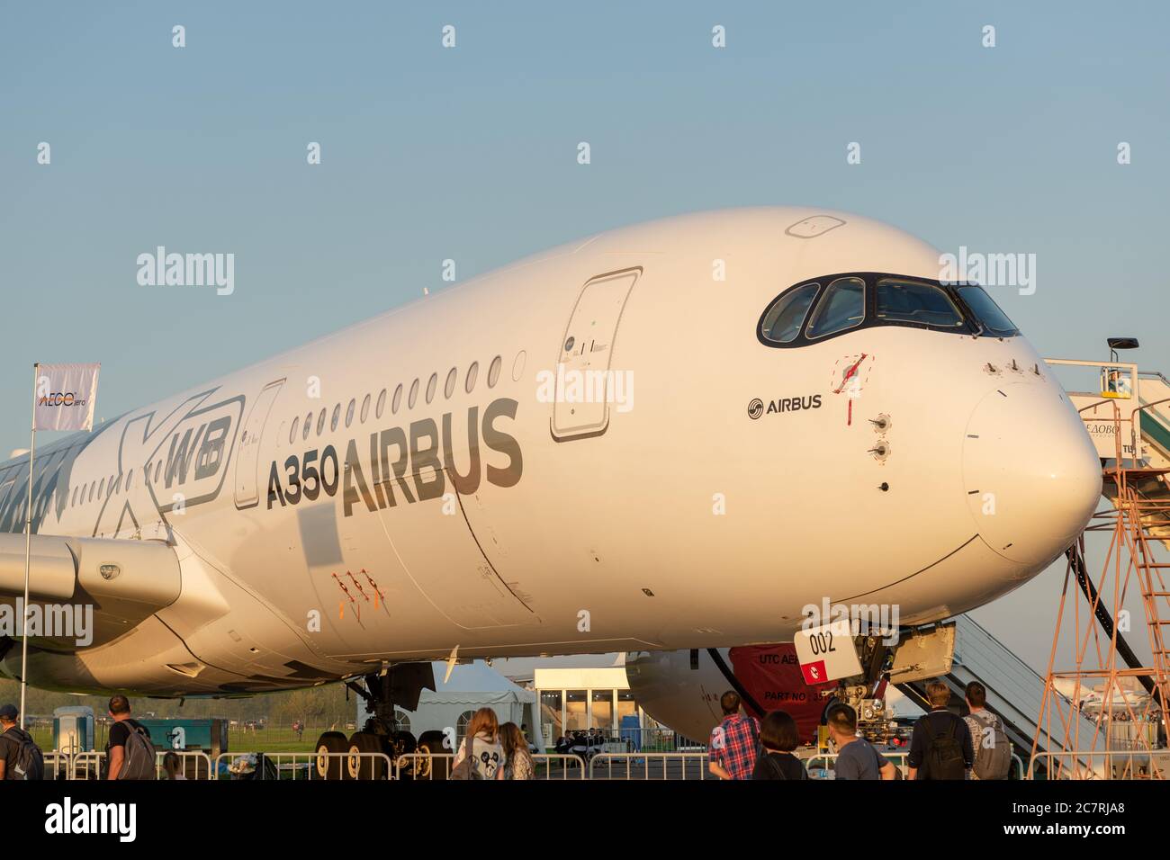 August 30, 2019. Zhukovsky, Russia. long-range wide-body twin-engine ...