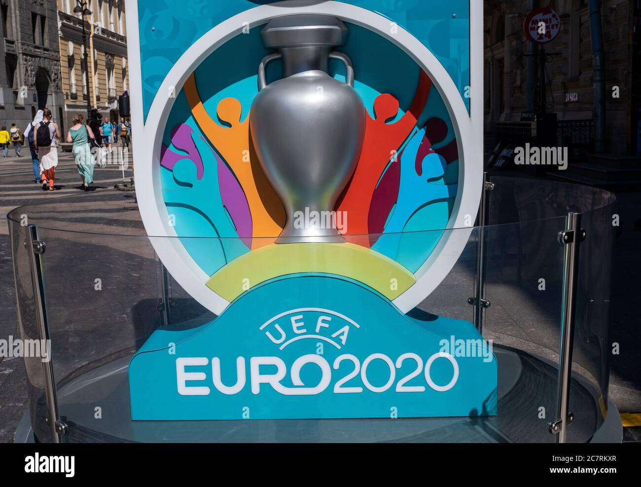 June 12, 2020, Saint Petersburg, Russia; countdown Clock to the start ...