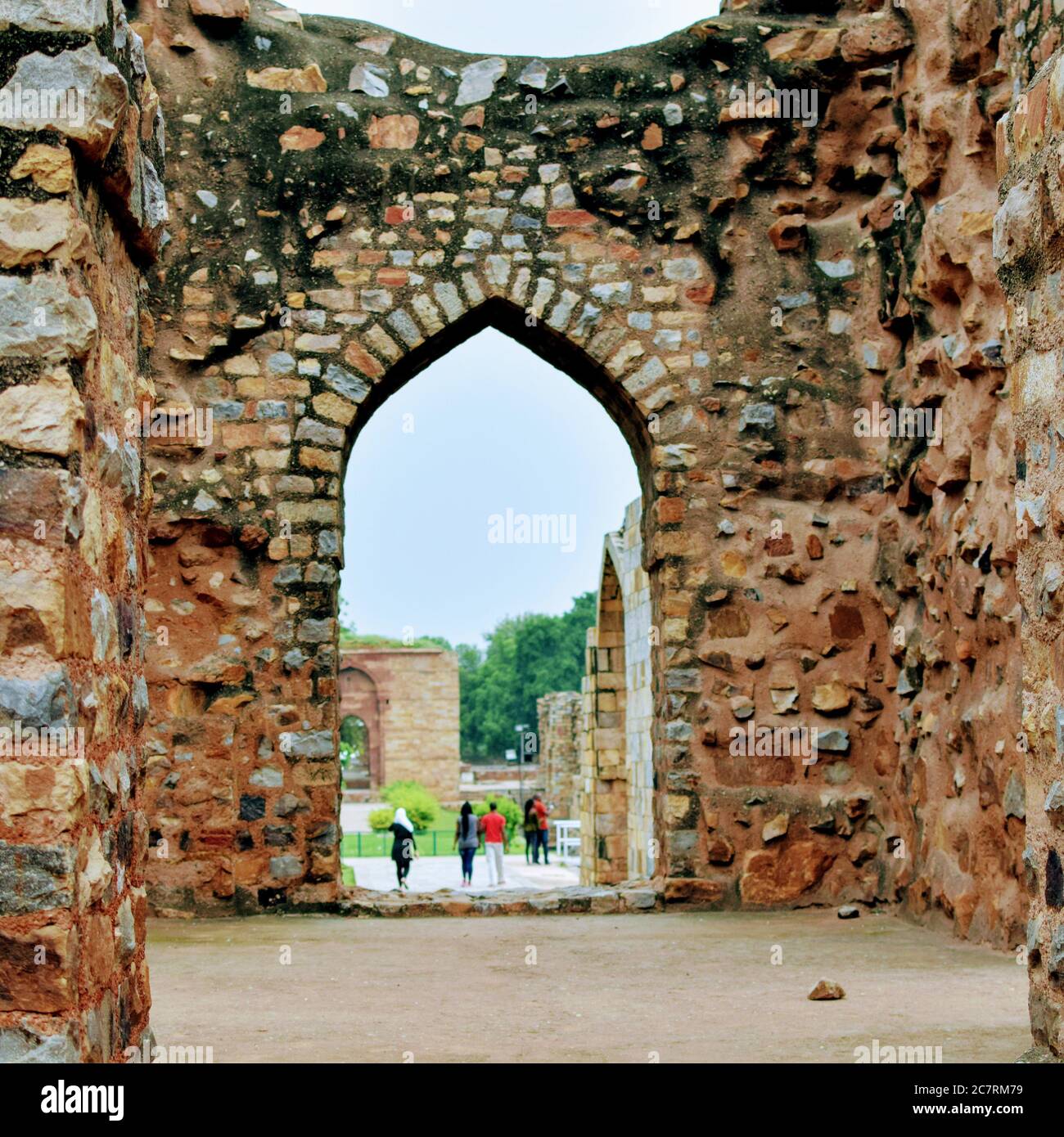 Inside qutub complex hi-res stock photography and images - Alamy