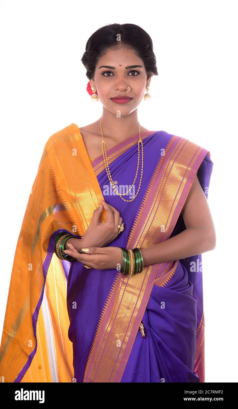 Traditional Indian Woman In Sari