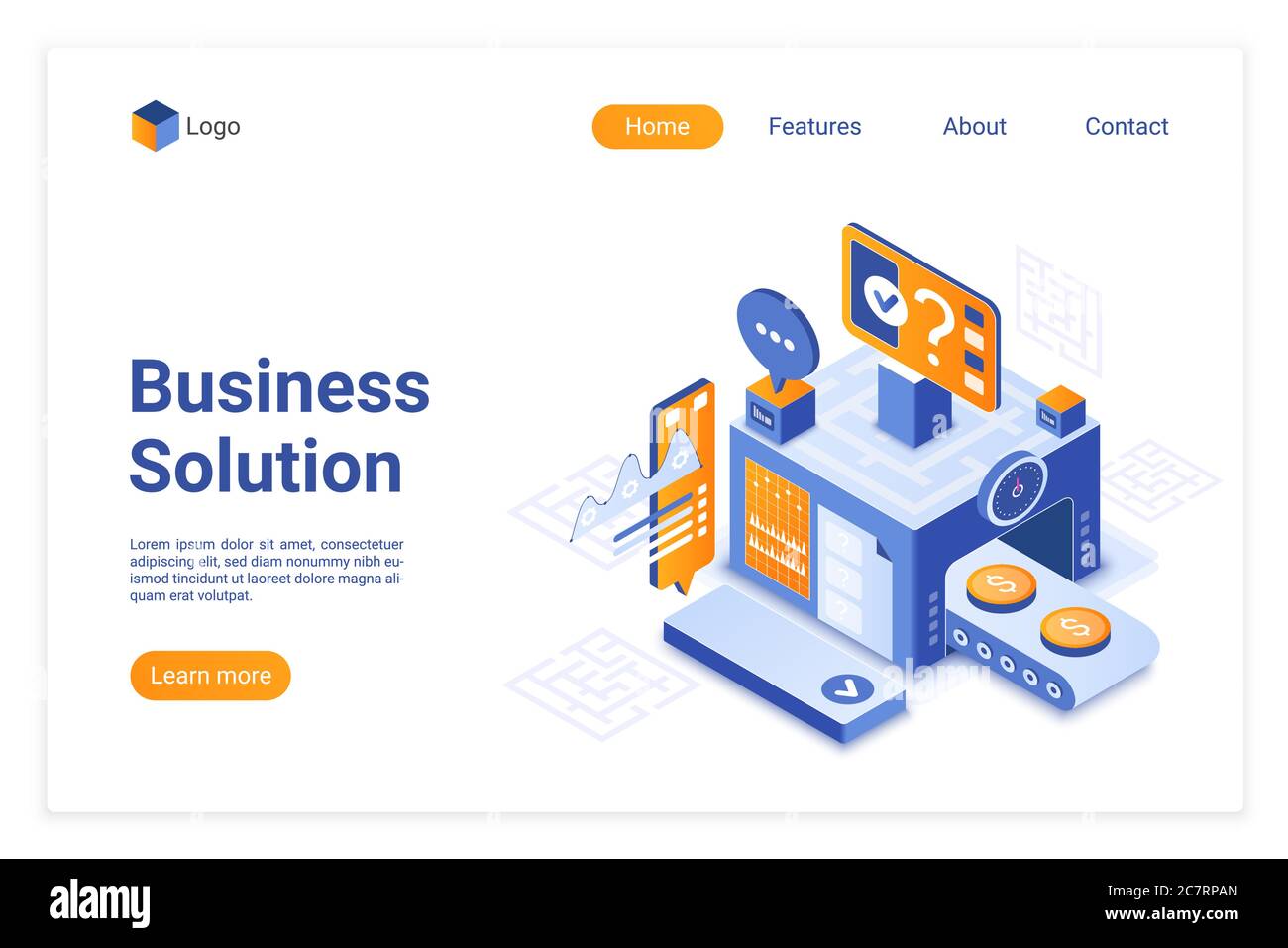 Automated banking center Stock Vector Images - Alamy