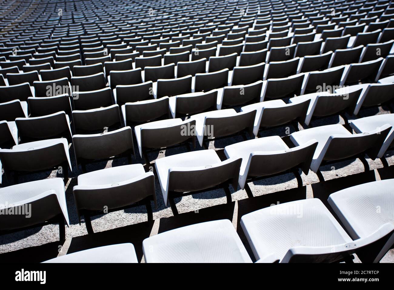 close up of empty seats in big stadium Stock Photo - Alamy