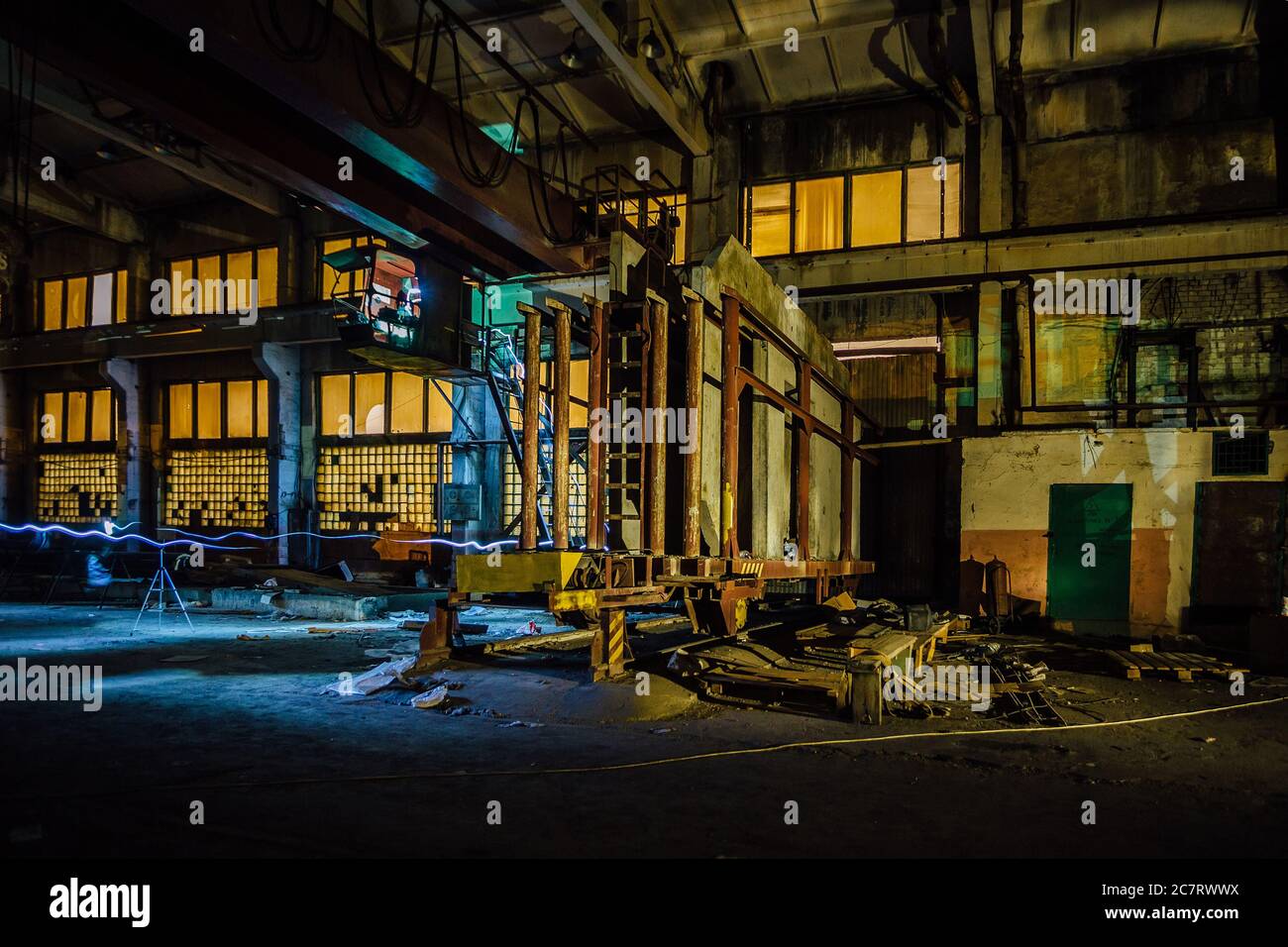 Inside Old Factory Building