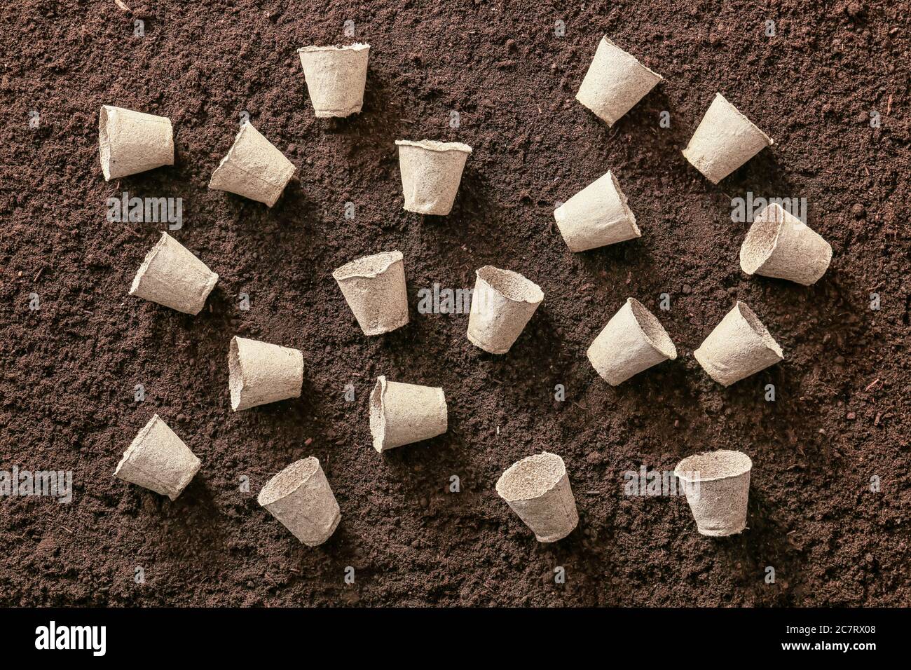 Pattern of soil pots hi-res stock photography and images - Alamy