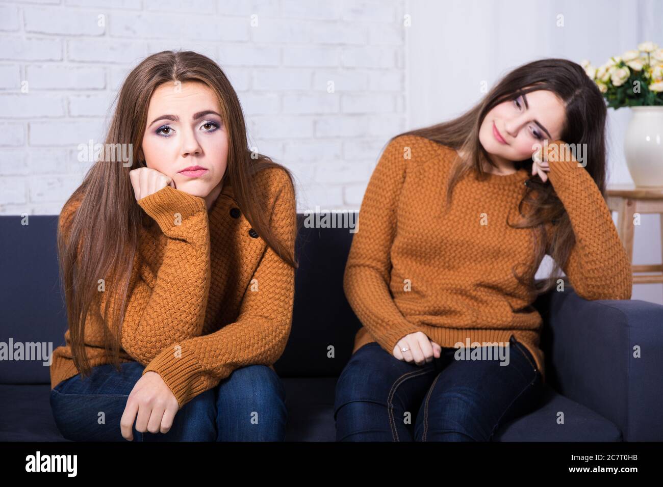 Two girls envy hi-res stock photography and images - Alamy
