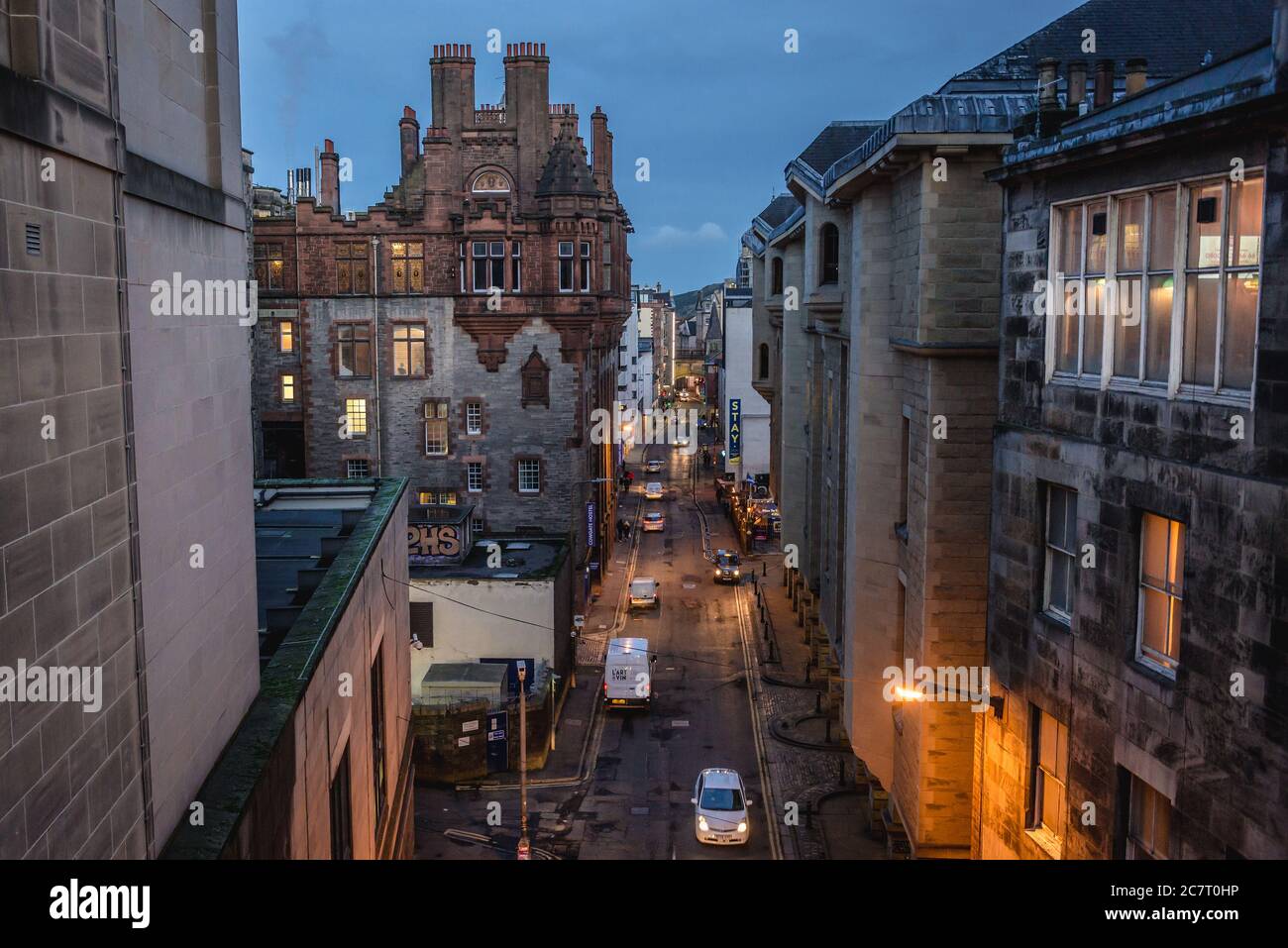 George street and edinburgh and lights hi-res stock photography and ...