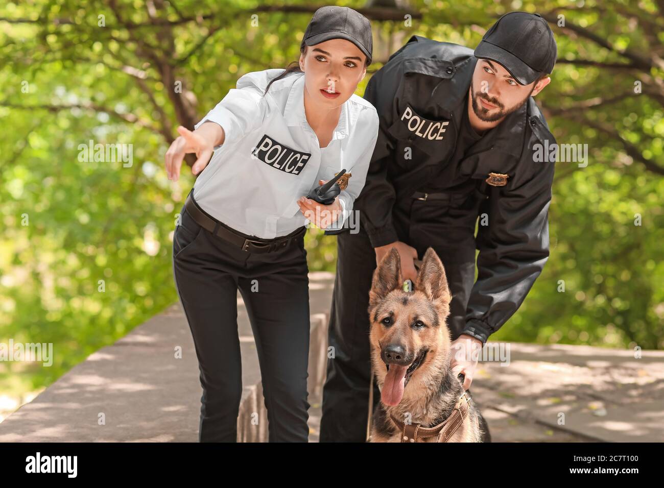 Young female police officers hi-res stock photography and images - Alamy