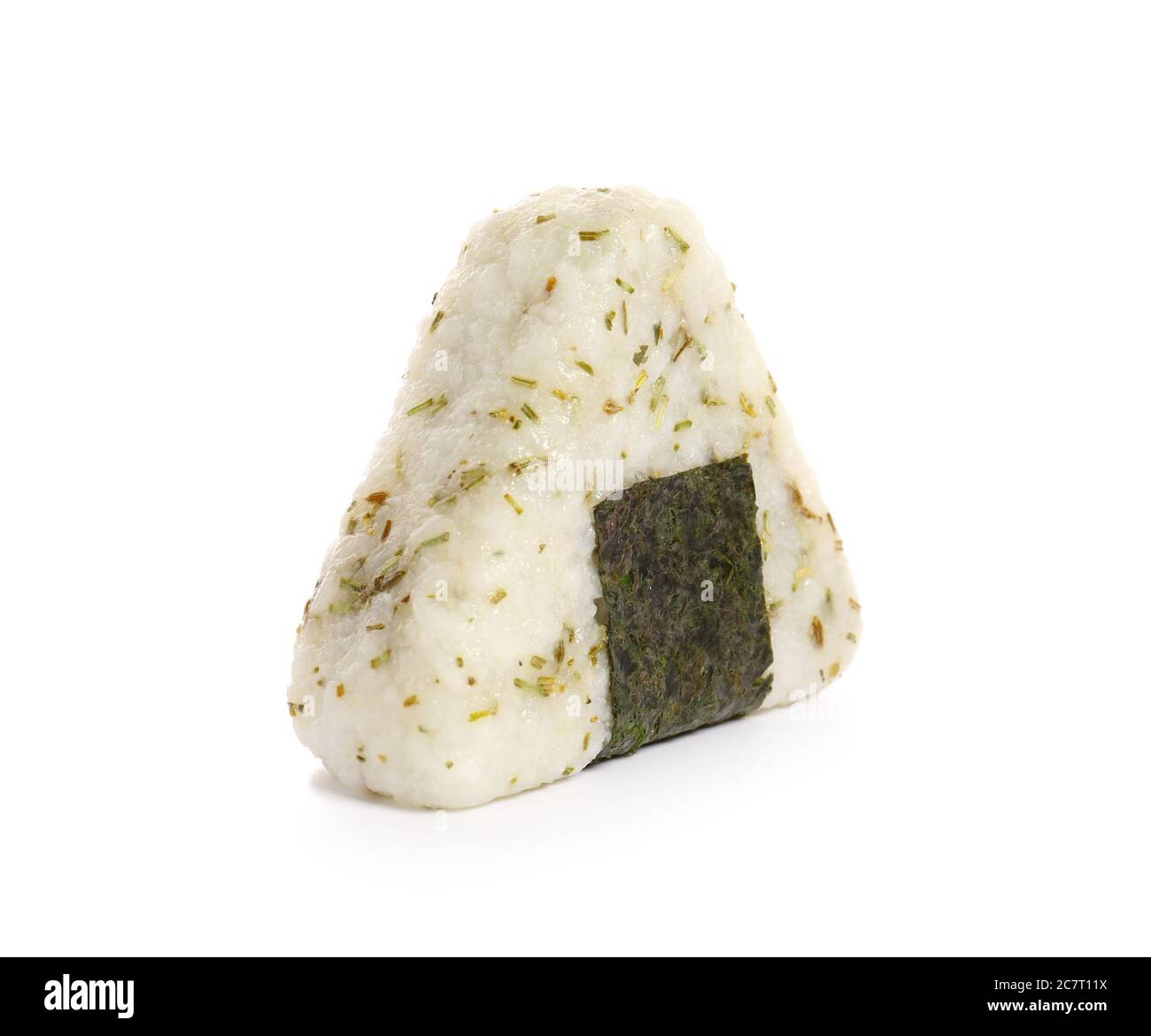Traditional Japanese onigiri on white background Stock Photo - Alamy