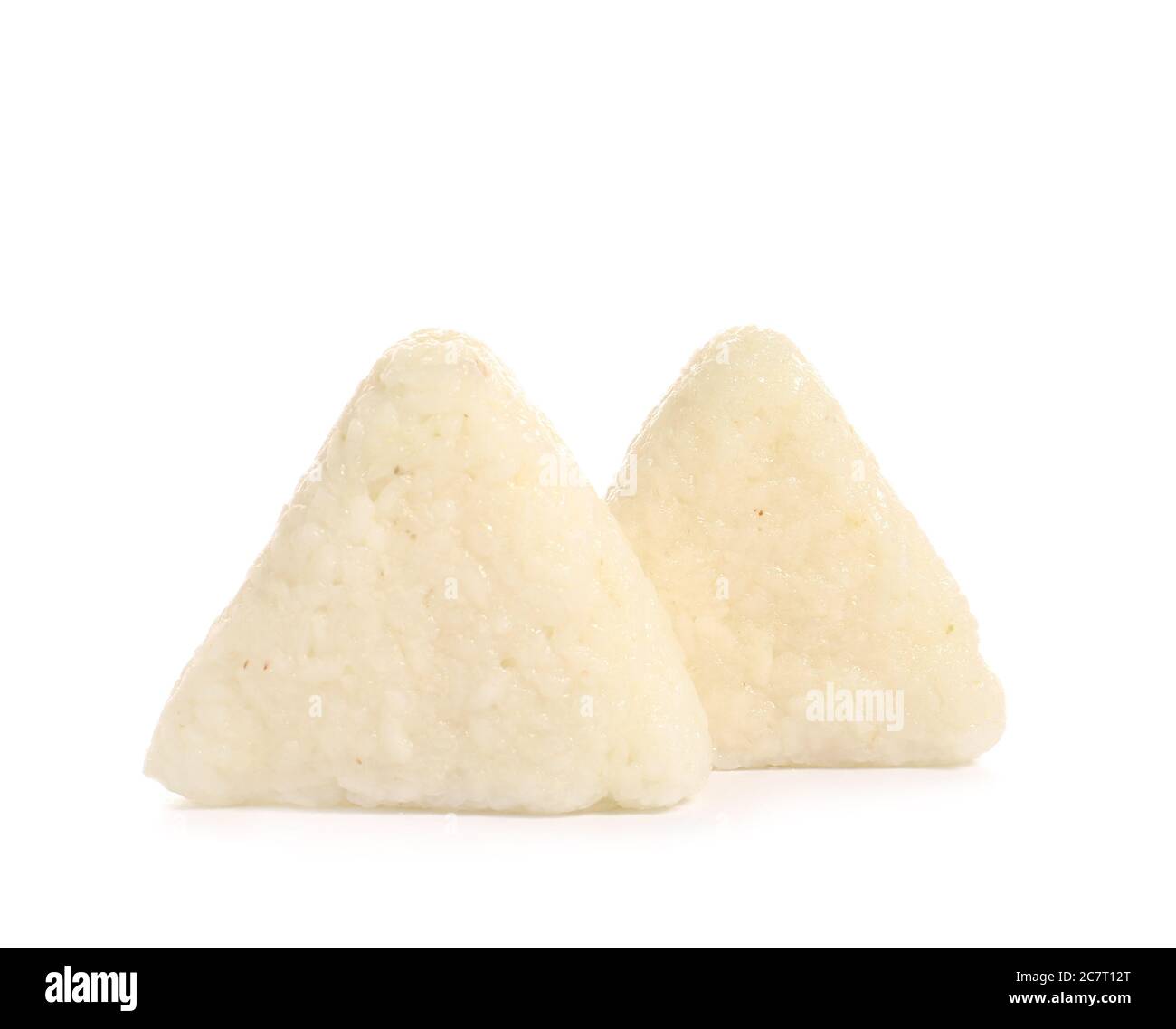 Traditional Japanese onigiri on white background Stock Photo - Alamy