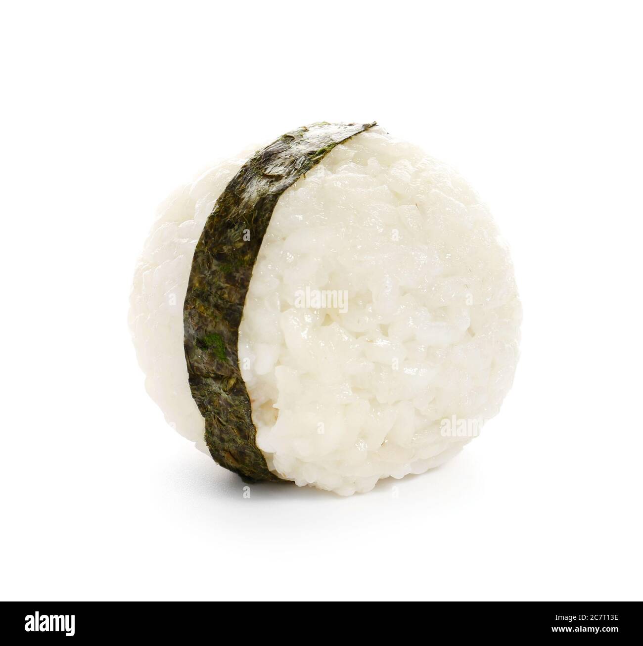 Traditional Japanese onigiri on white background Stock Photo - Alamy