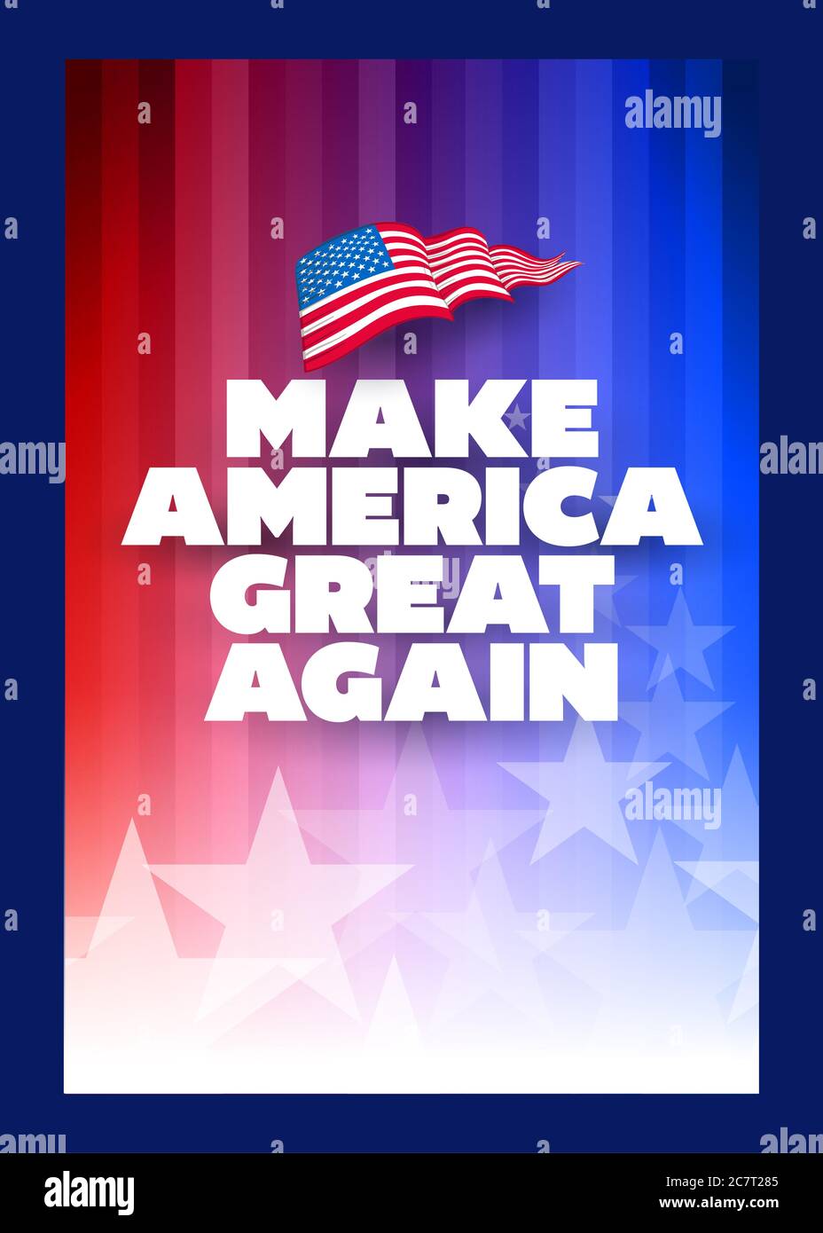 Presidental election campaign slogan poster. Make America great again ...