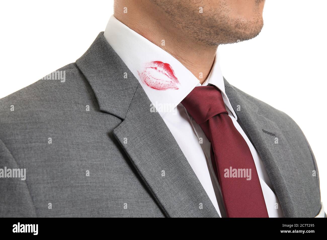White shirt dirty collar hi-res stock photography and images - Alamy
