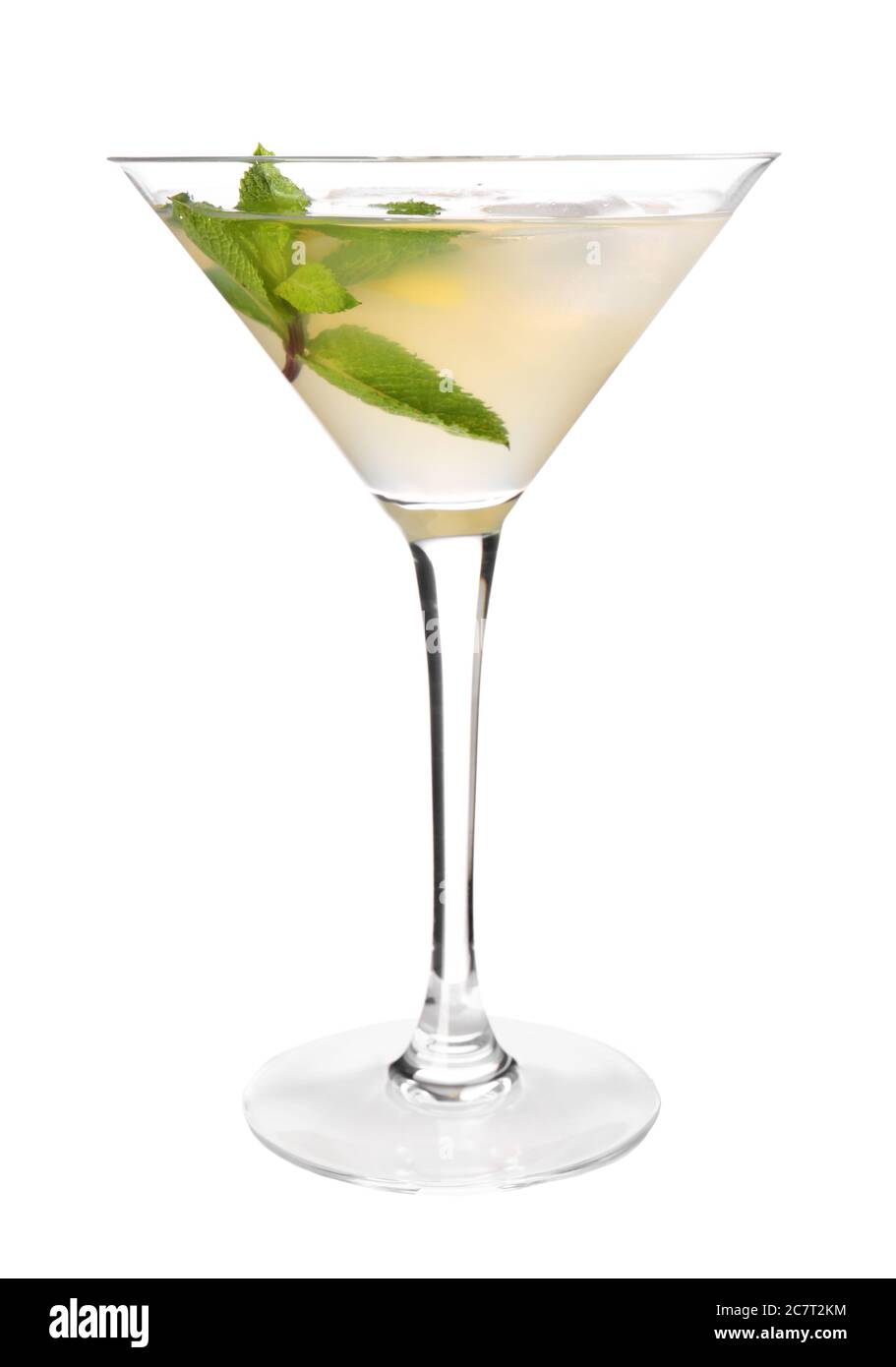 Glass of tasty martini cocktail on white background Stock Photo - Alamy