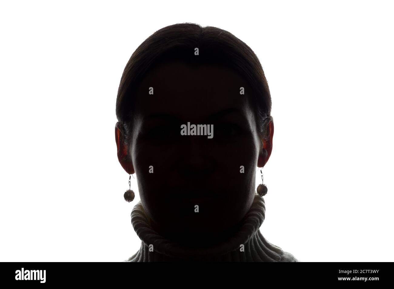 Head and shoulder silhouette hi-res stock photography and images - Alamy