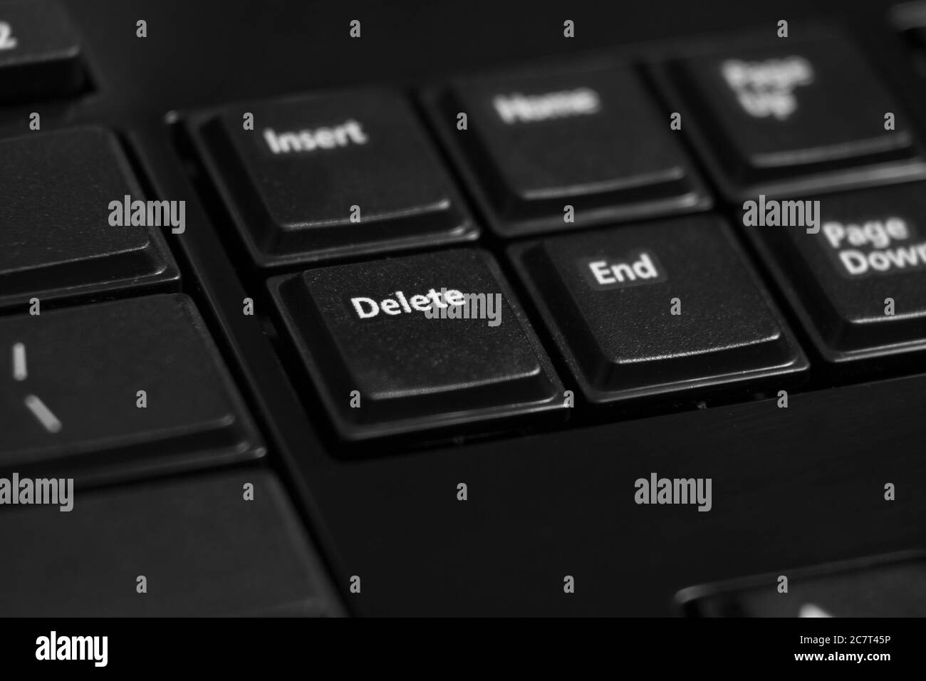 Black computer keyboard close up - symbol Stock Photo - Alamy