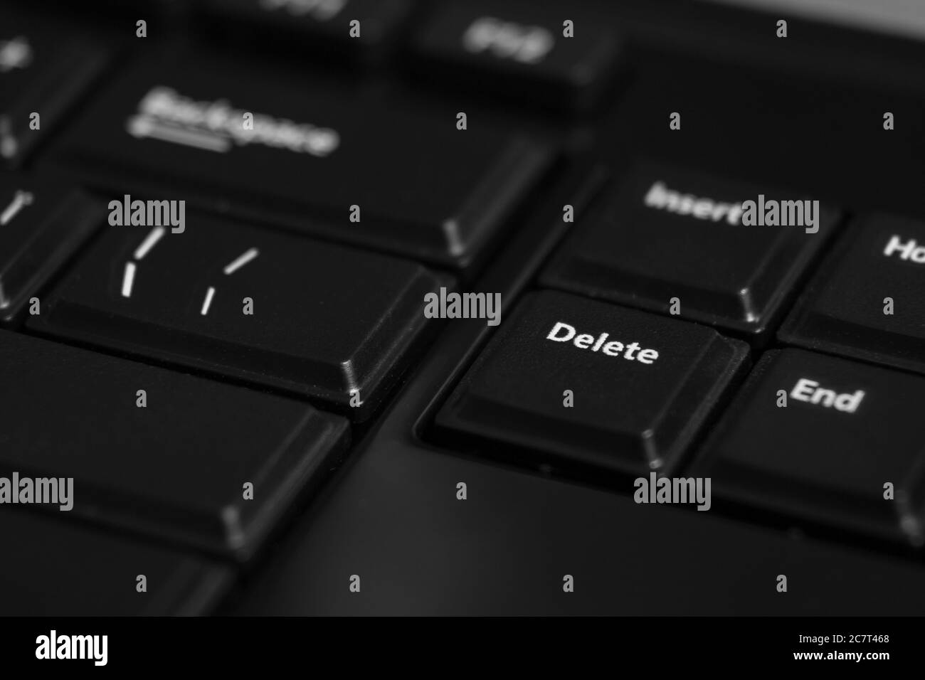 Black computer keyboard close up - symbol Stock Photo - Alamy
