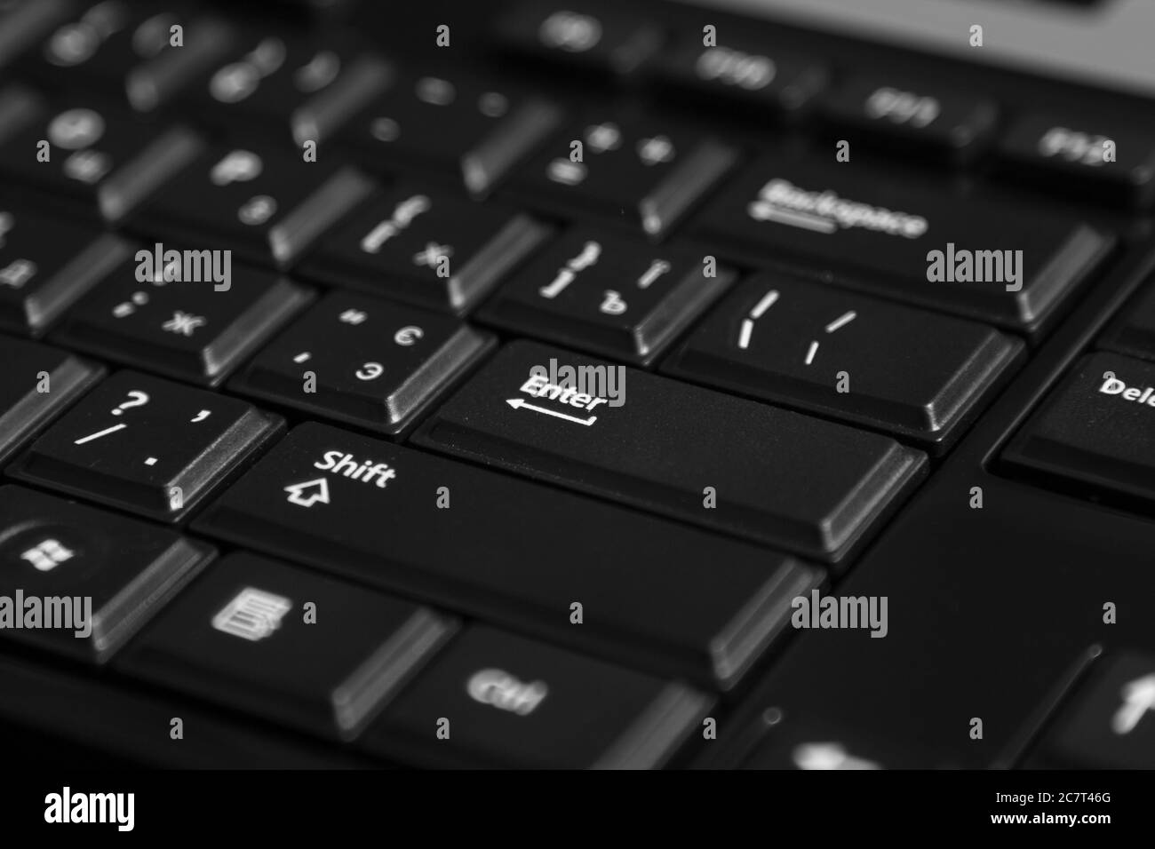 Standard keyboard Black and White Stock Photos & Images - Alamy