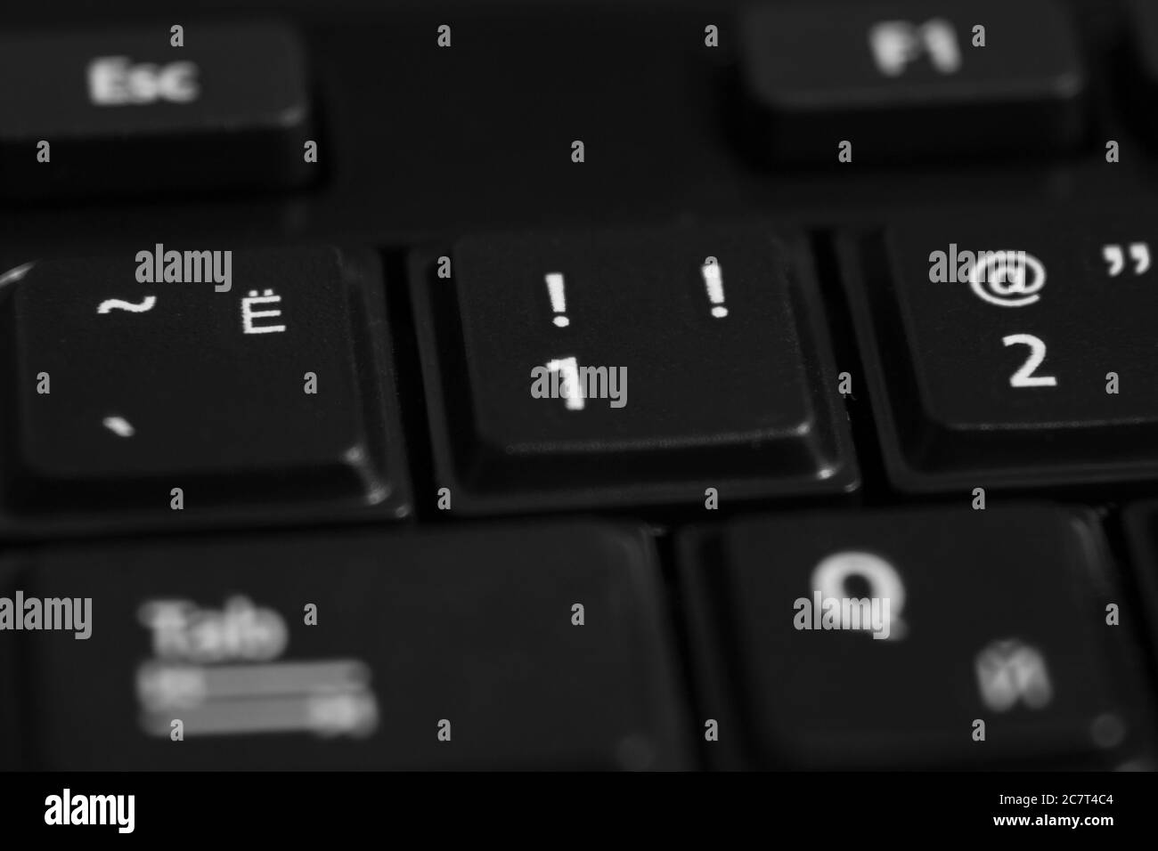 Black computer keyboard close up - symbol Stock Photo - Alamy