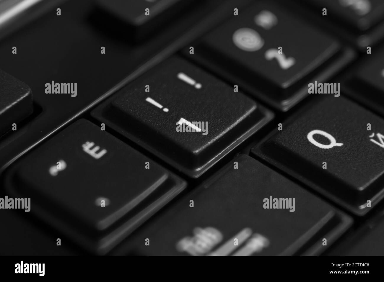 Black computer keyboard close up - symbol Stock Photo - Alamy